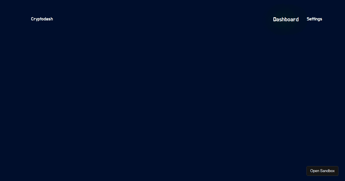 Cryptodash - Codesandbox
