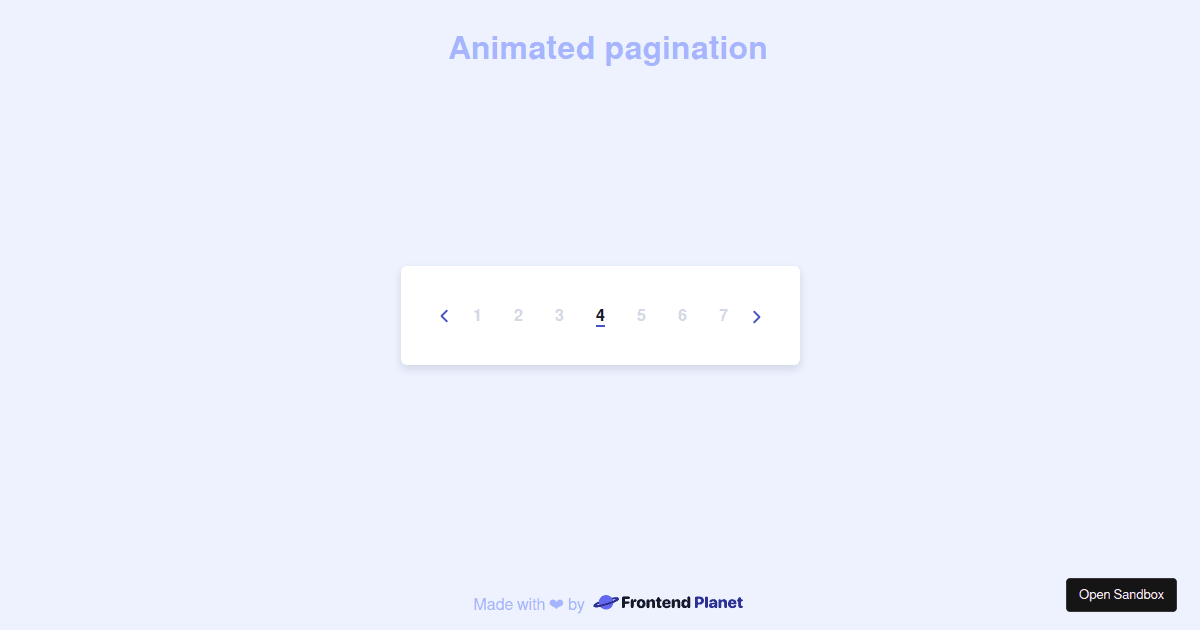 animated-pagination - Codesandbox