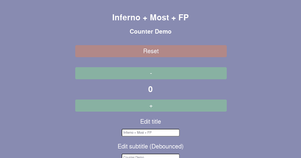 inferno-demo - Codesandbox