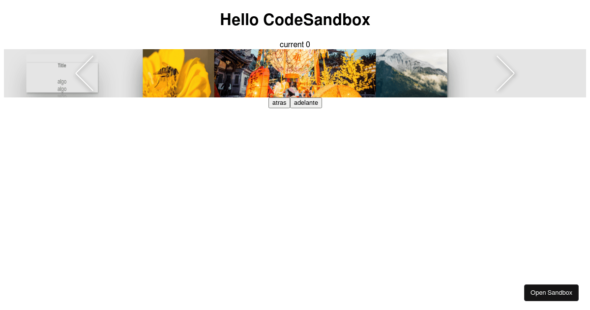 Coverflow - Codesandbox