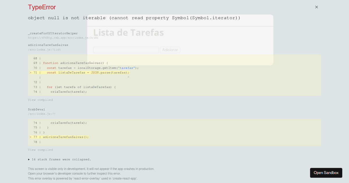 lista-de-tarefas - Codesandbox