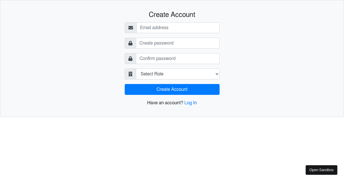 React Localstorage Authentication Form Codesandbox