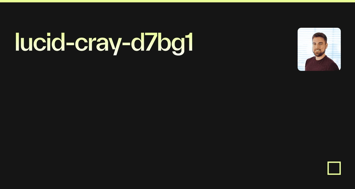 lucid-cray-d7bg1 - Codesandbox