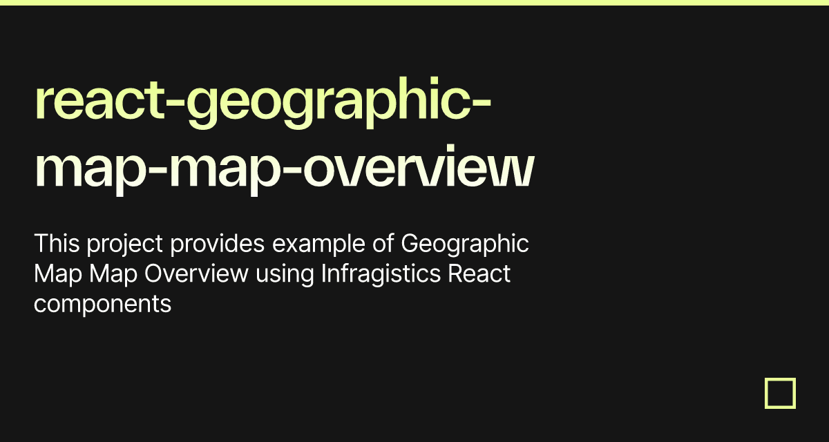 react-geographic-map-map-overview - Codesandbox