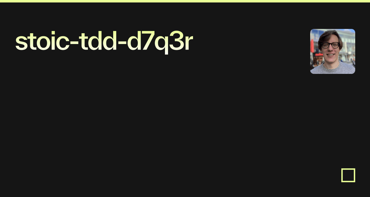 stoic-tdd-d7q3r - Codesandbox