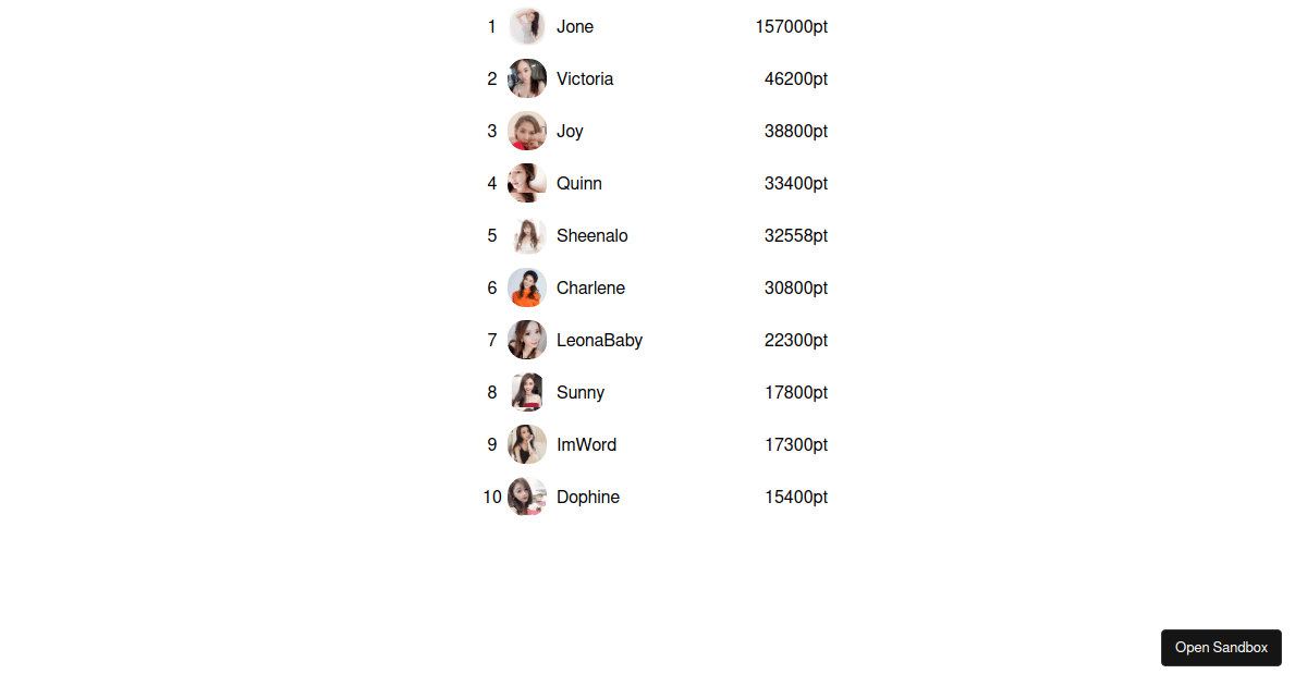 live_leaderboard - Codesandbox
