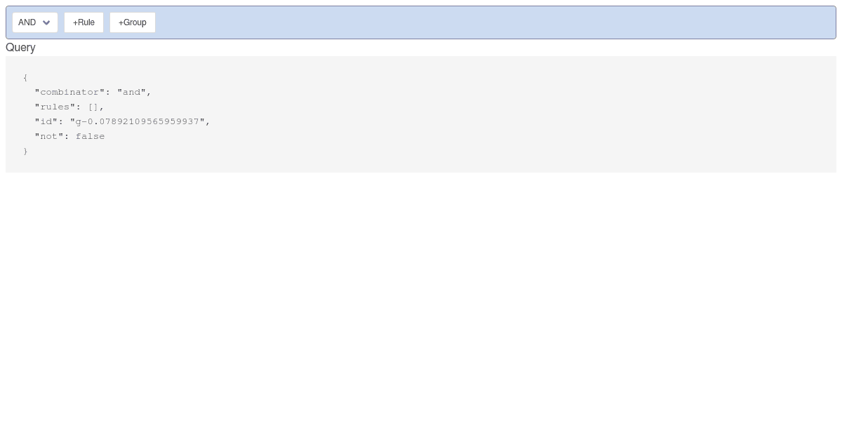 react-querybuilder-bulma-example - Codesandbox