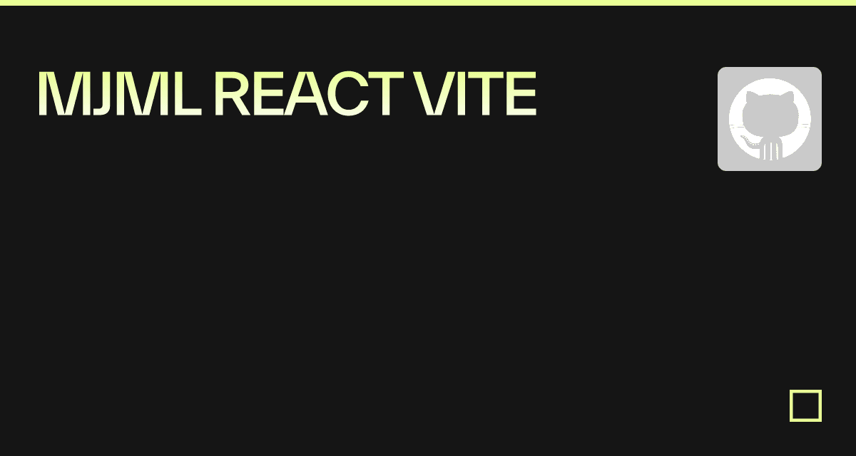 Mjml React Vite Codesandbox