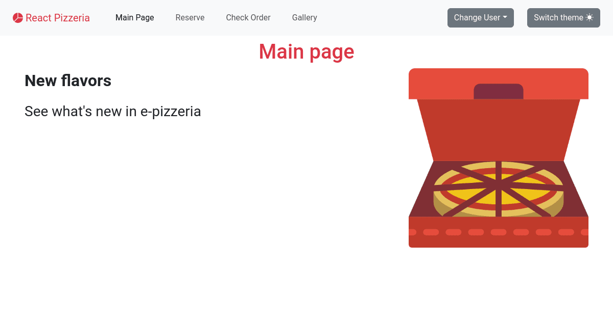 react-pizzeria by github/krzysztofc-git - Codesandbox