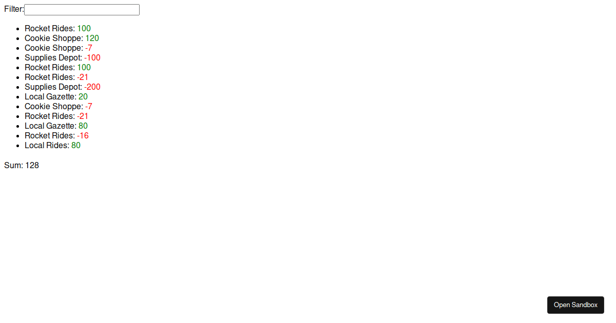 Stripe UI Interview - Codesandbox