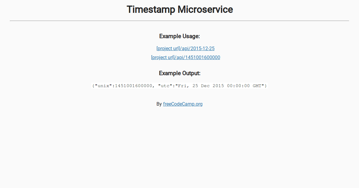 freeCodeCamp/boilerplate-project-timestamp - Codesandbox