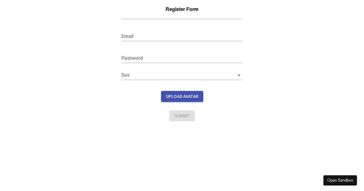 Formik Validation - Handle backend response - Codesandbox