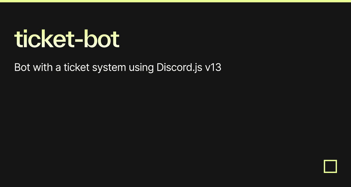 ticket-bot - Codesandbox
