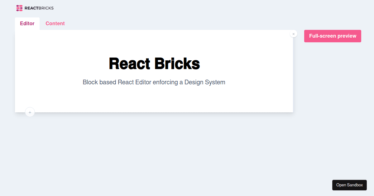 react-bricks - Codesandbox