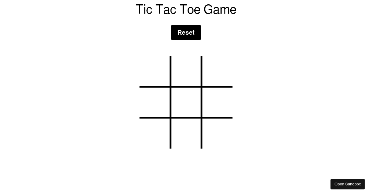 tic tac toe -siewla - Codesandbox