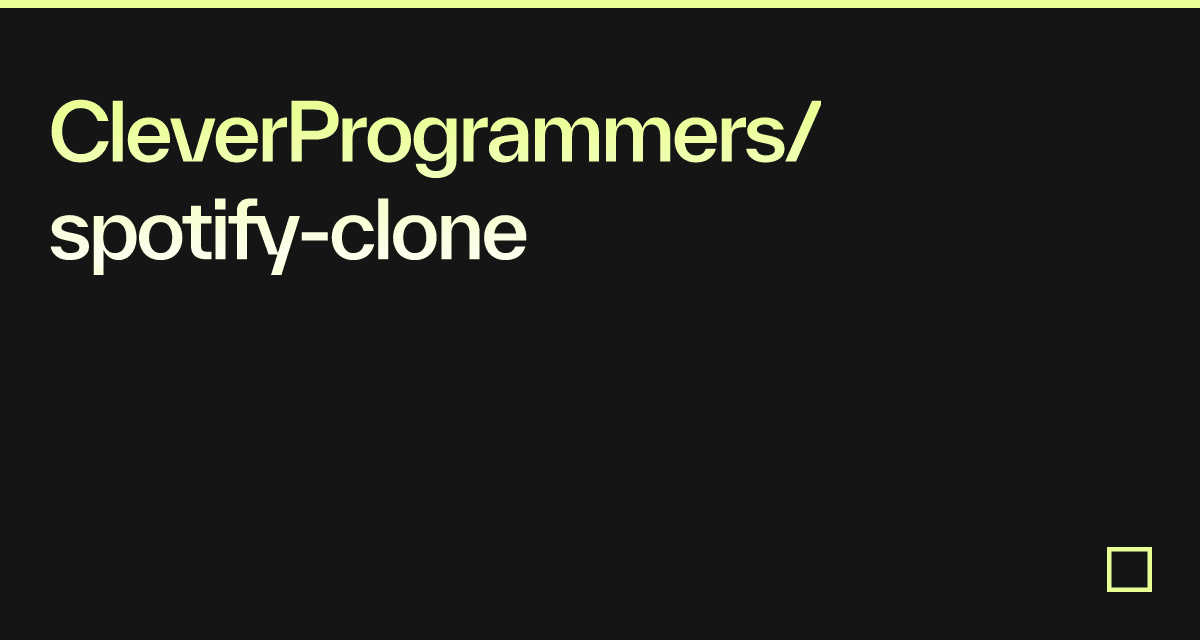 CleverProgrammers/spotify-clone - Codesandbox