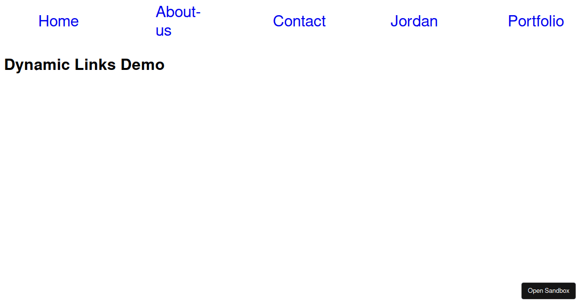 dynamic-navlinks-npm - Codesandbox