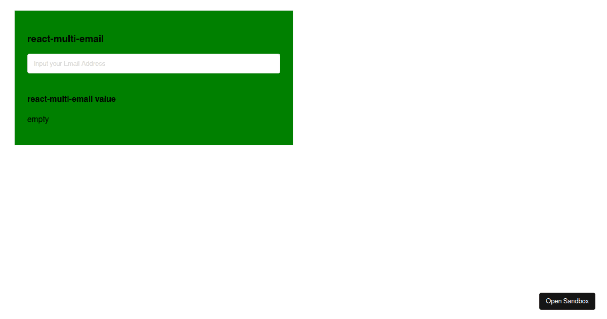 react-multi-email - Codesandbox