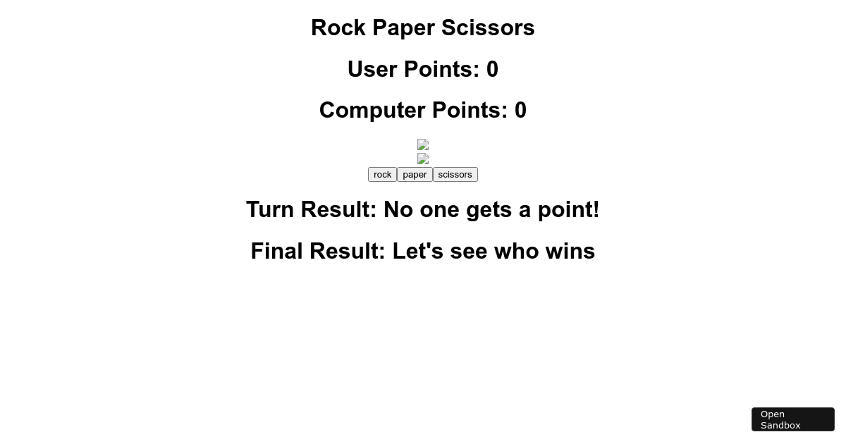 rock-paper-scissors - Codesandbox