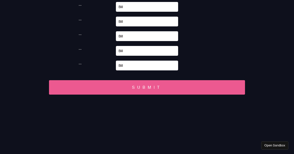 React Hook Form Usefieldarray Forked Codesandbox