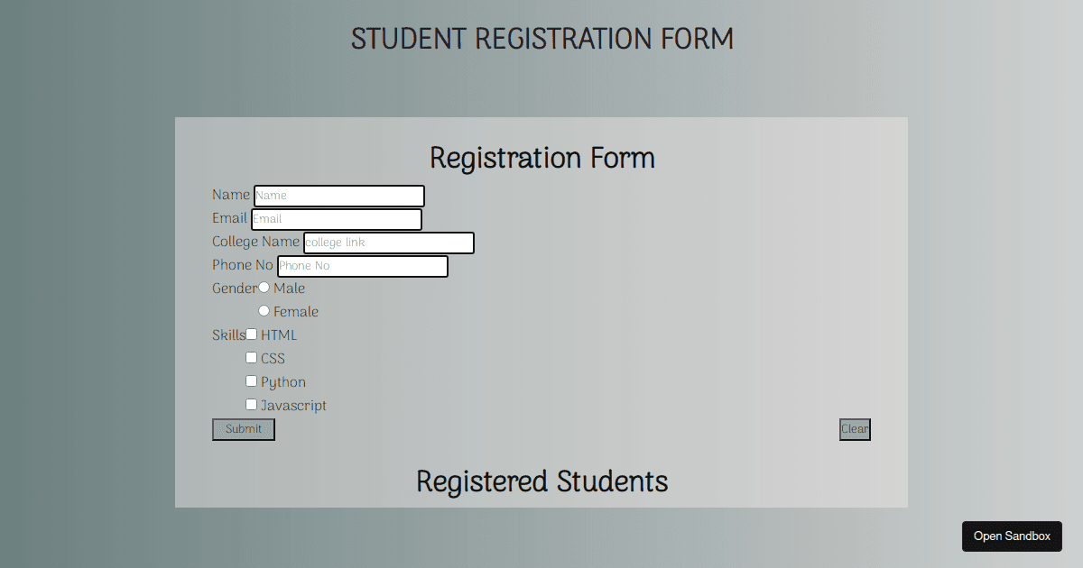 html-css-js-template - Codesandbox