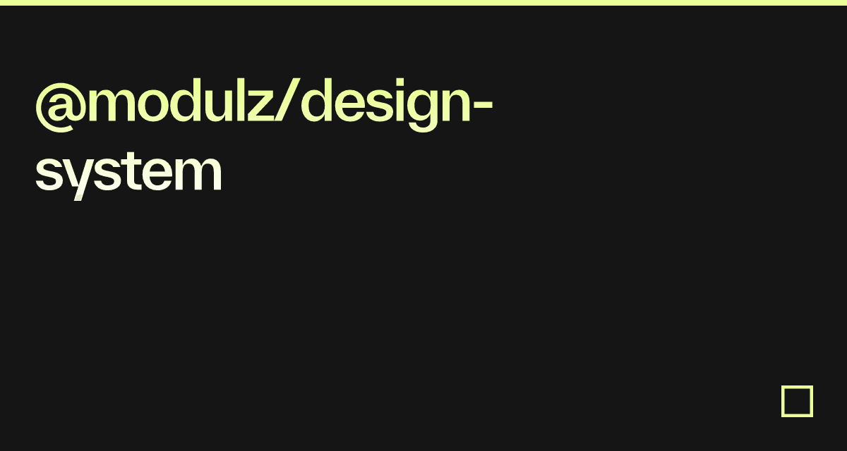 @modulz/design-system - Codesandbox