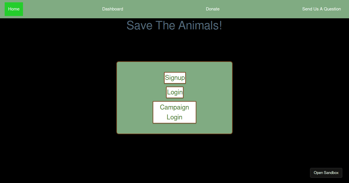 save-the-animal - Codesandbox
