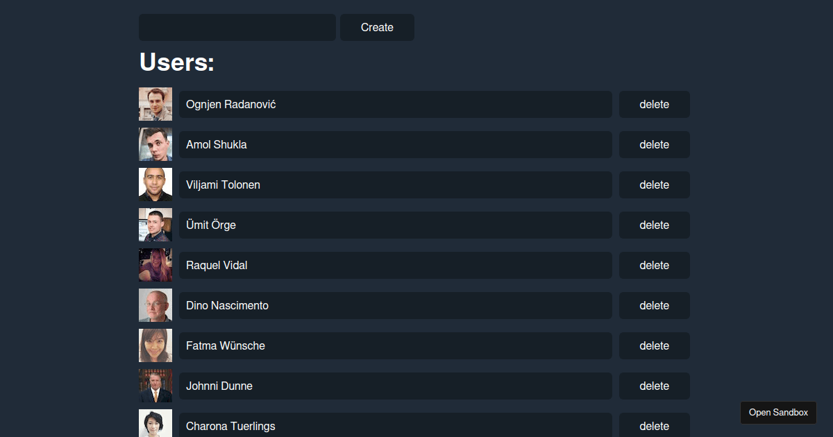 createAsyncThunk + createEntityAdapter - Codesandbox