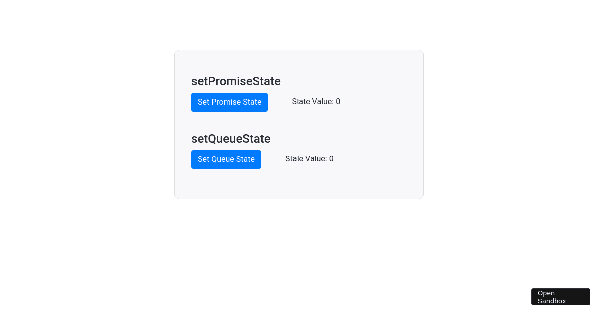React Sync Hook Codesandbox