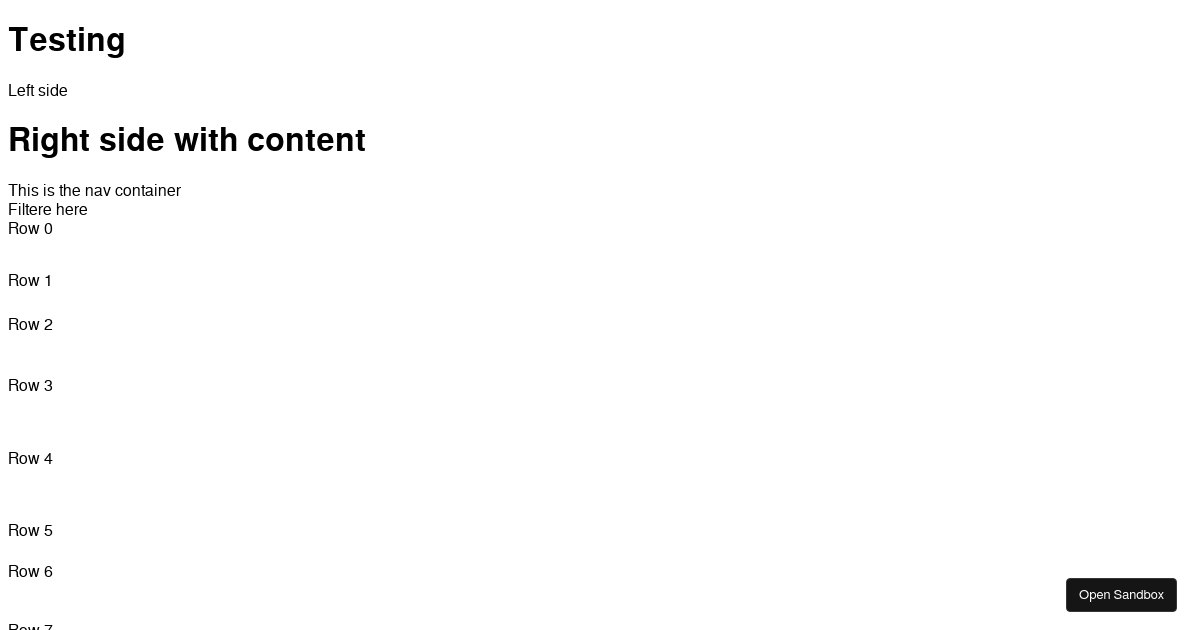 React Window - Full Height / Page Scroll (forked) - Codesandbox React Window - Full Height / Page Scroll (forked) - Codesandbox