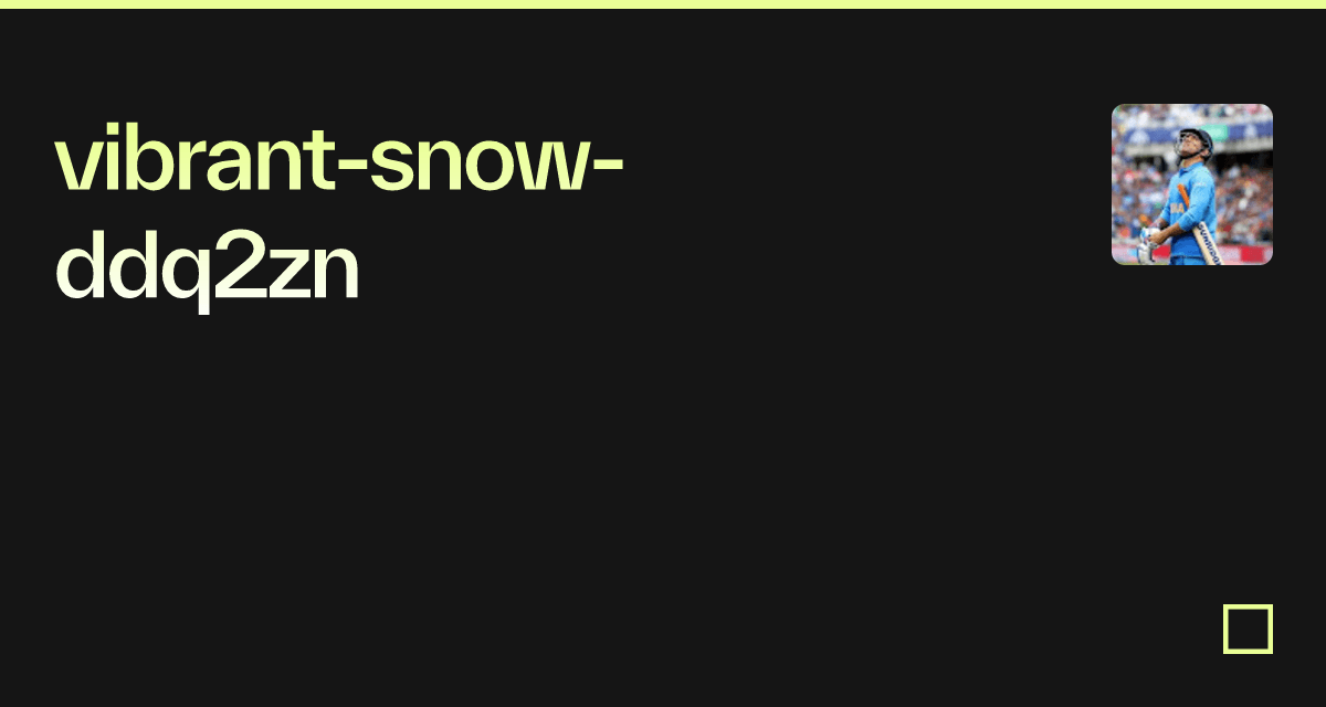 vibrant-snow-ddq2zn - Codesandbox