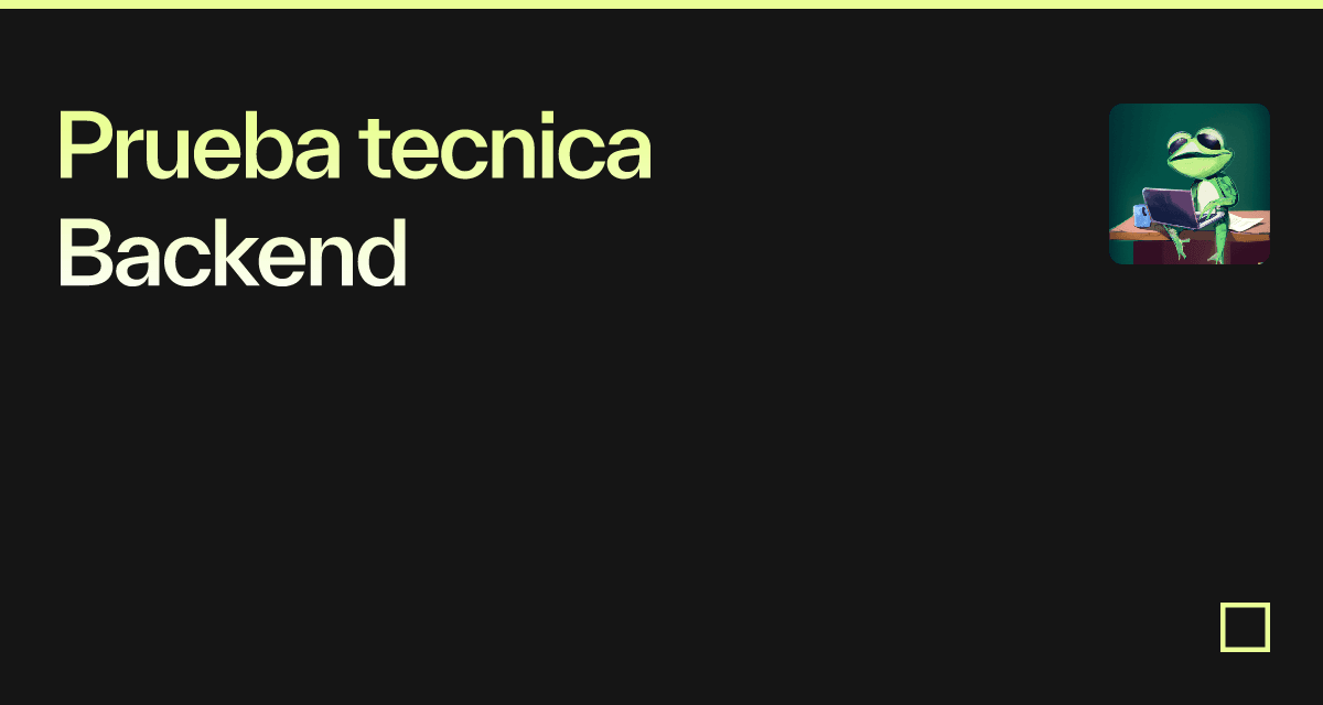 Prueba tecnica Backend - Codesandbox