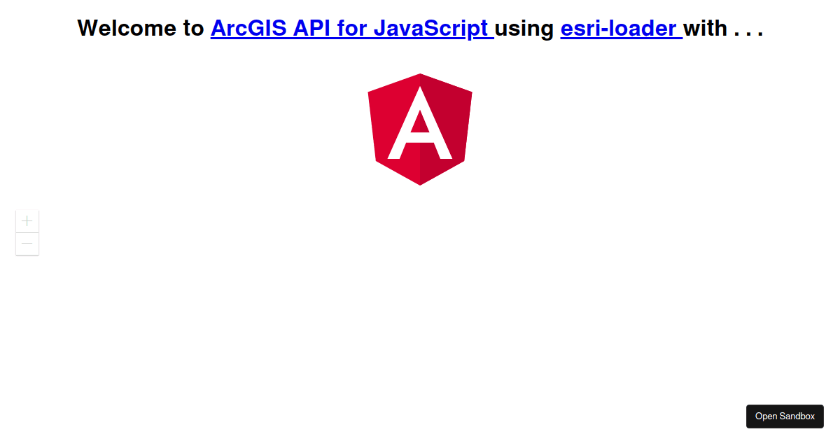 Angular Cli Esri Map Codesandbox