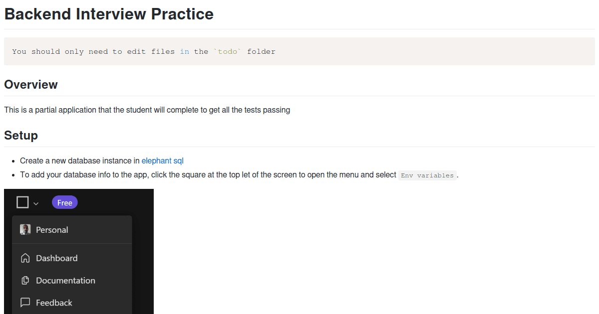 thinkful backend interview practice - POST and GET: cloud version - Codesandbox