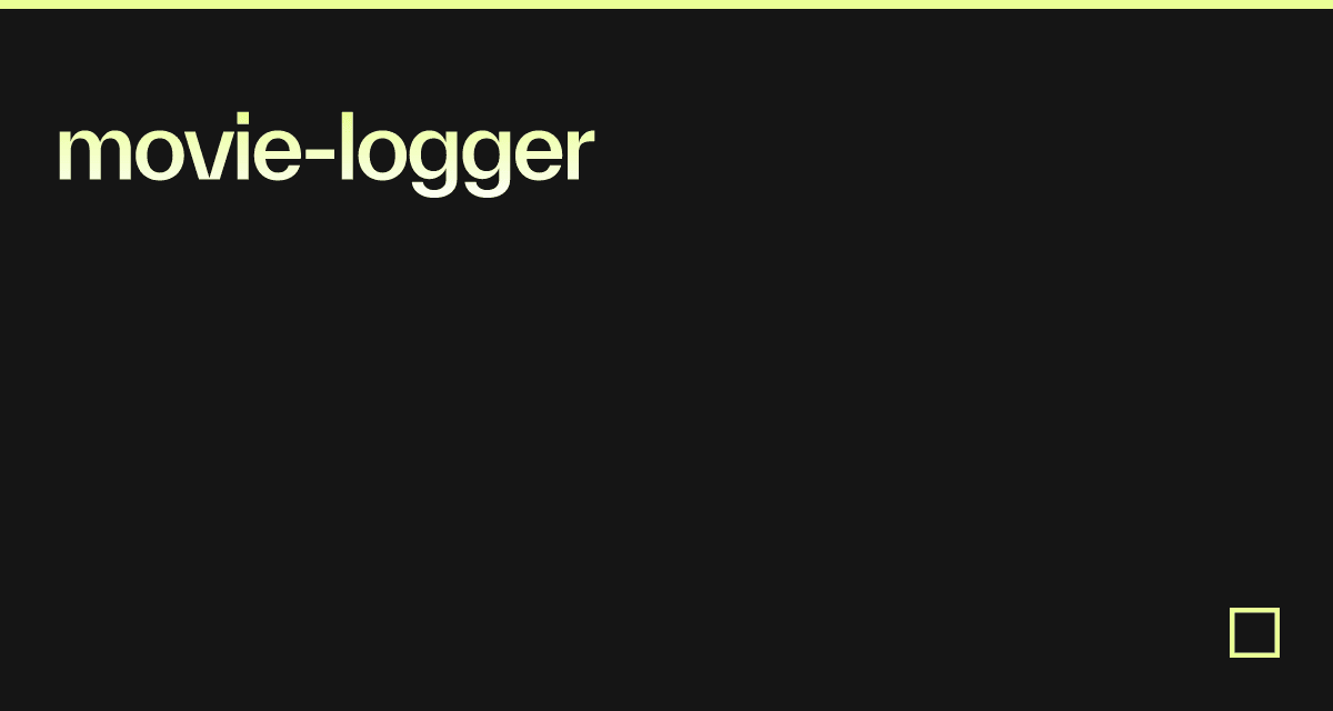 movie-logger - Codesandbox