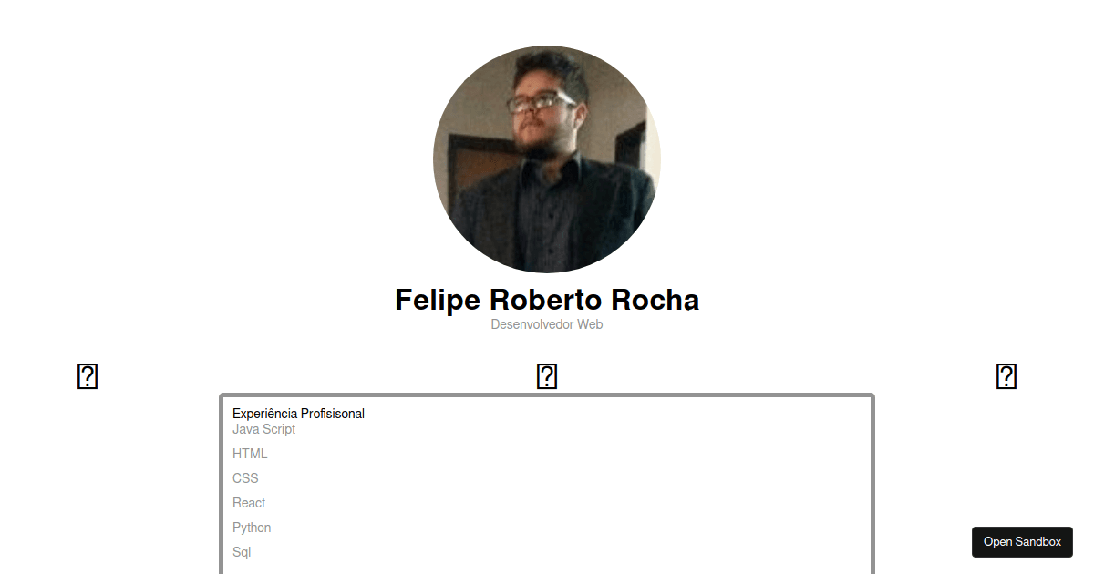 app-curriculo - Codesandbox