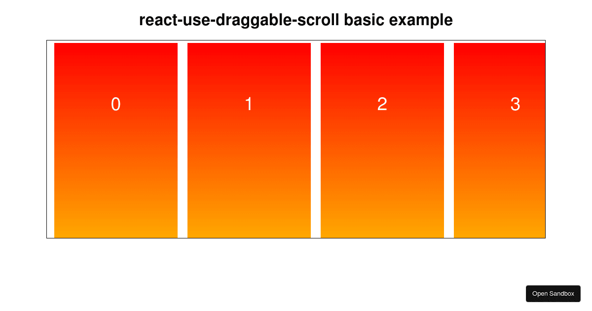 react-use-draggable-scroll basic example (forked) - Codesandbox