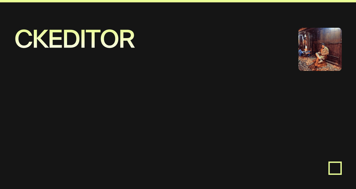 Ckeditor Codesandbox