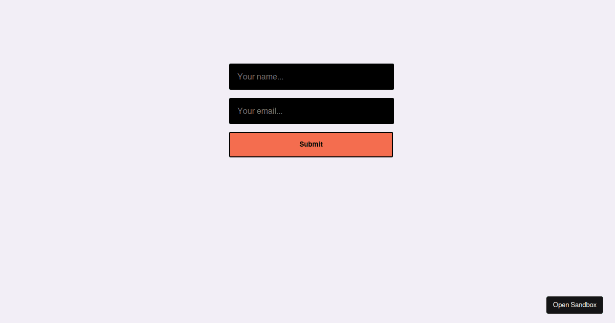 Dropform Example - Codesandbox
