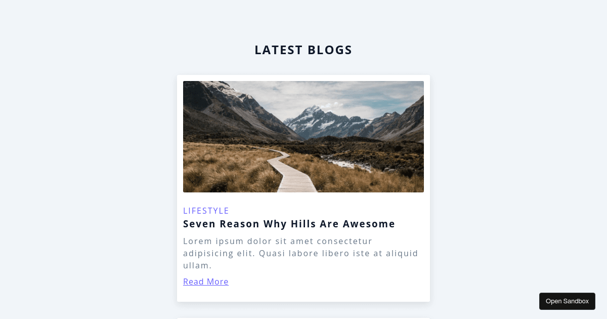blog - Codesandbox