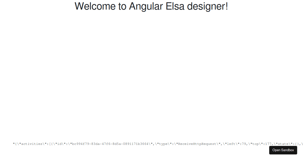 Angular Elsa Designer Codesandbox