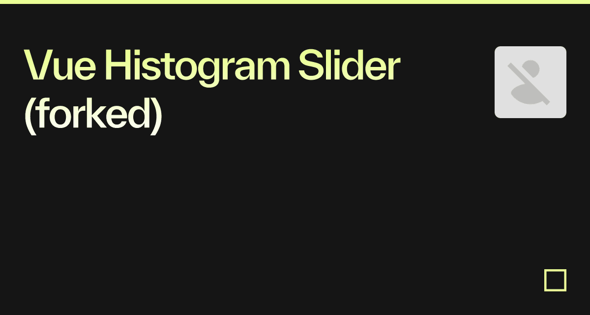 Vue Histogram Slider (forked) - Codesandbox Vue Histogram Slider (forked) - Codesandbox