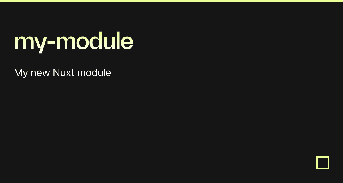 my-module - Codesandbox