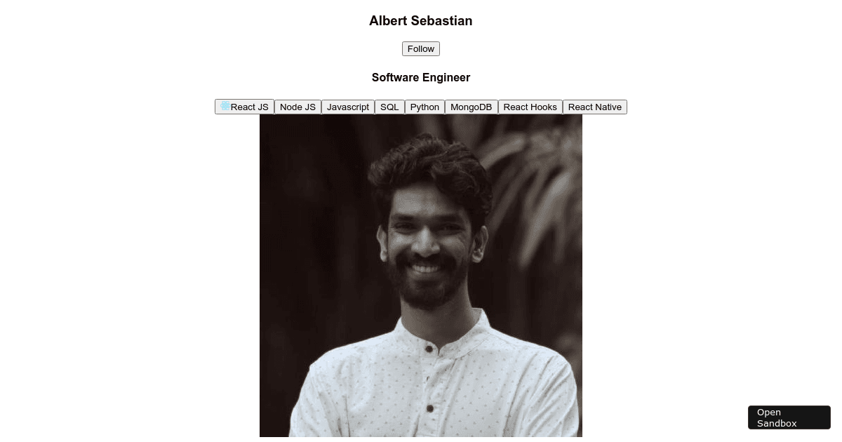 React 101 Assignments Codesandbox