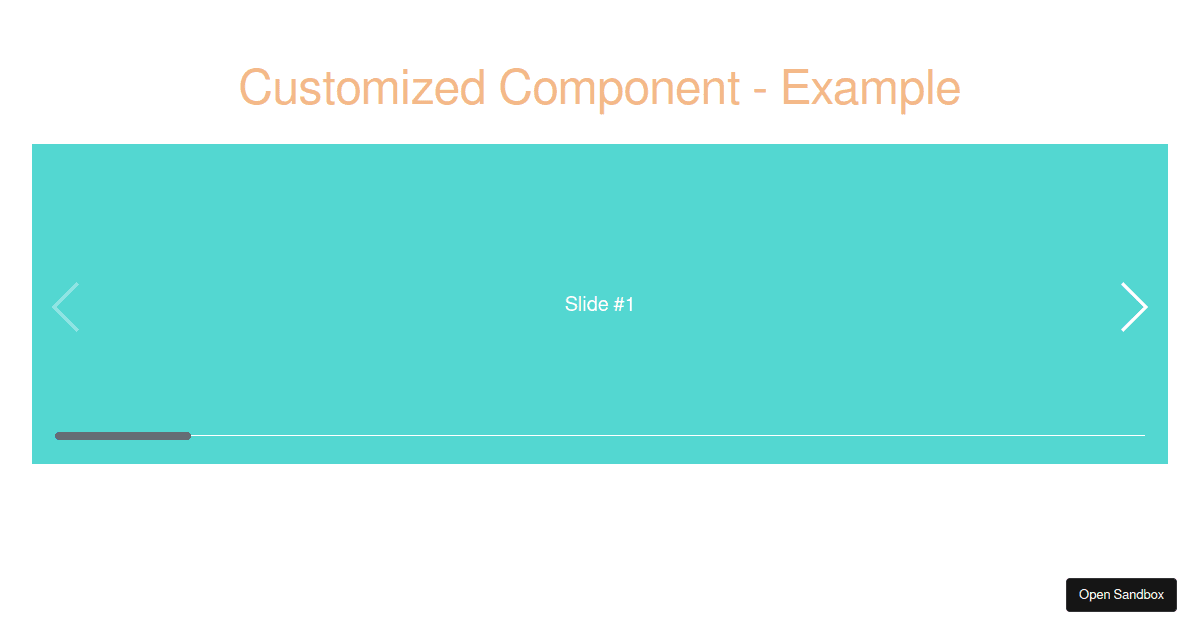Customized Component - Example (forked) - Codesandbox Customized Component - Example (forked) - Codesandbox