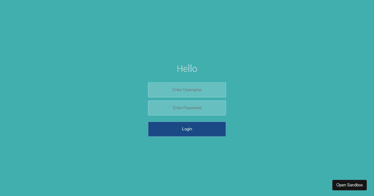 React Conditional Rendering Login Screen Codesandbox 9133