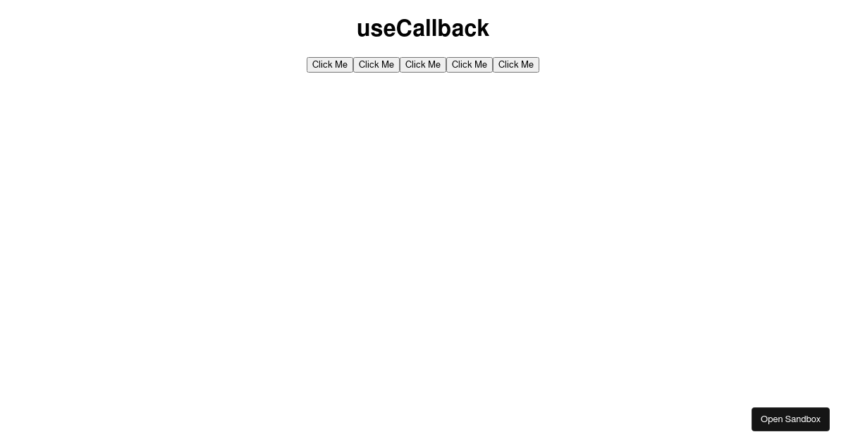 useCallback - Codesandbox