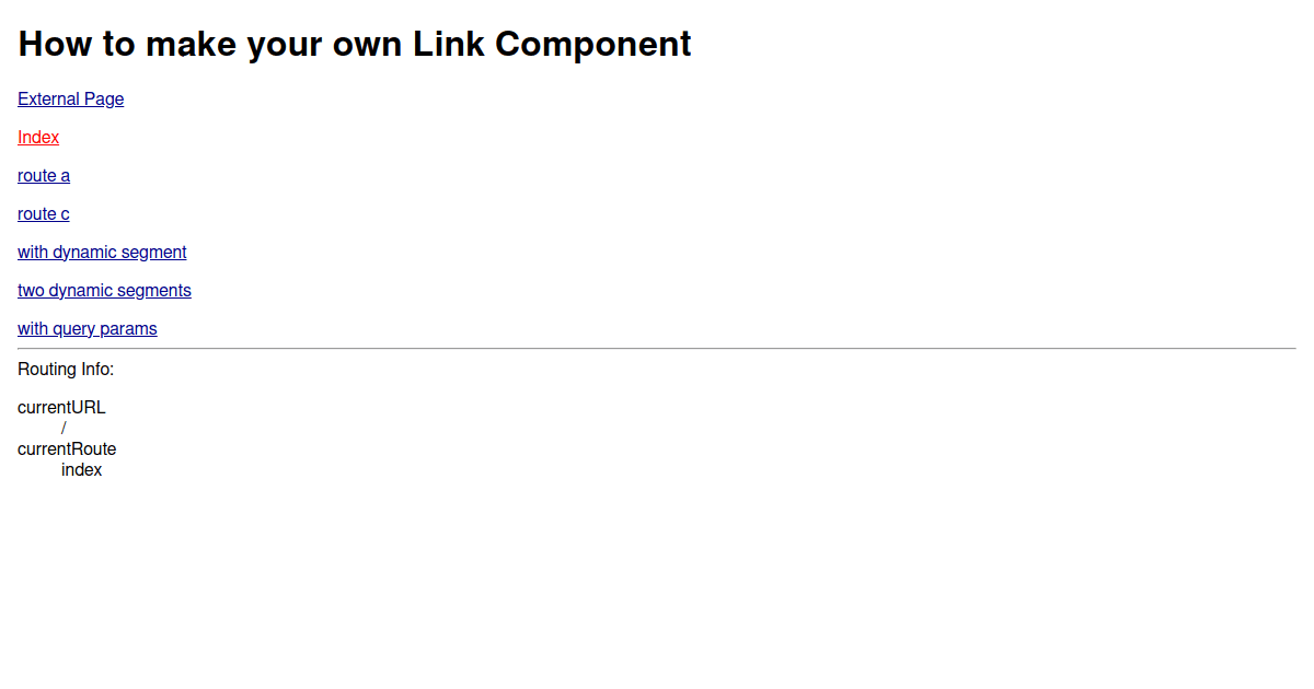 Custom Link Component - Codesandbox