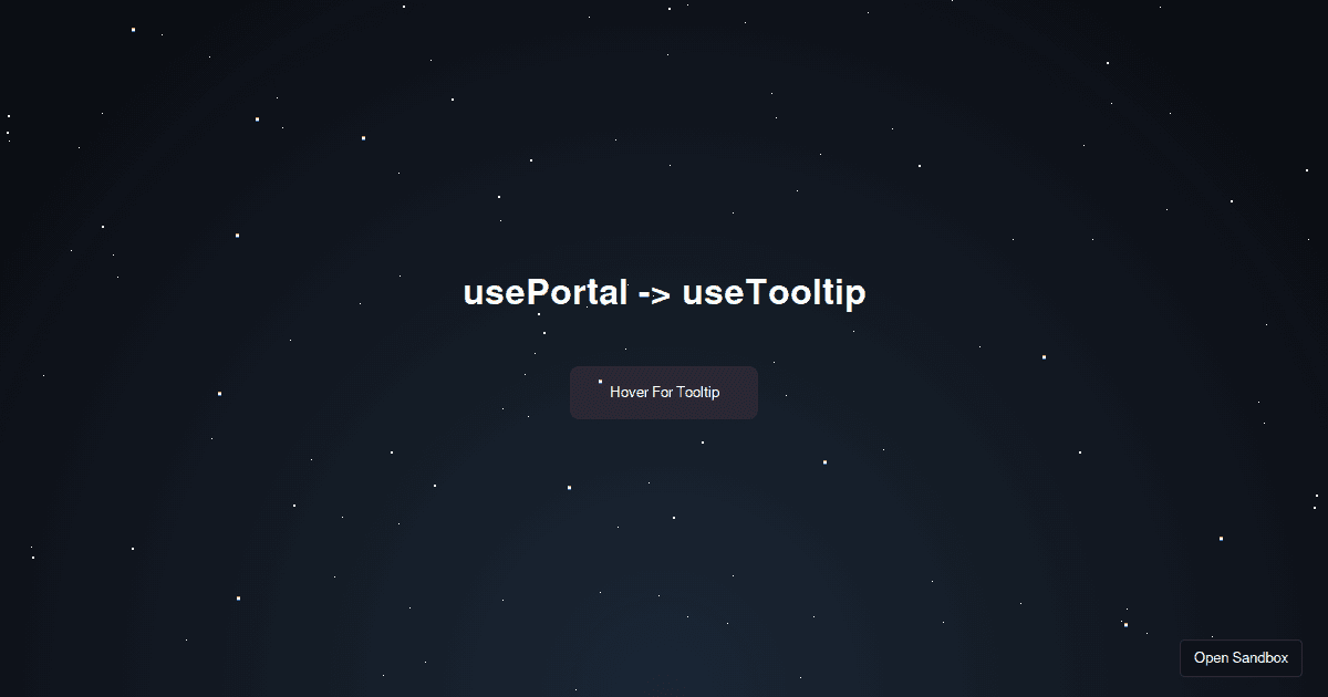 usePortal -> useTooltip - Codesandbox