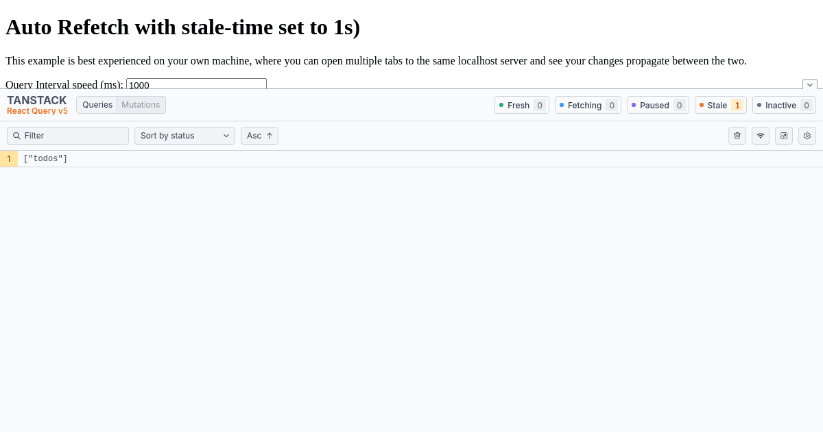@tanstack/query-example-react-auto-refetching - Codesandbox